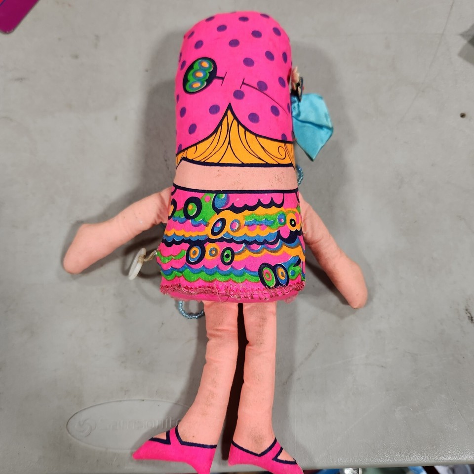 Vintage Mattel Roaring 20s Talking Flo Doll Pink Blue Necklace Kitsch ...