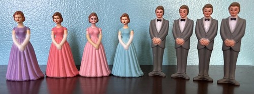 Vtg Wedding Bridal Shower Topper Wilton Bakery Craft Groomsman ...