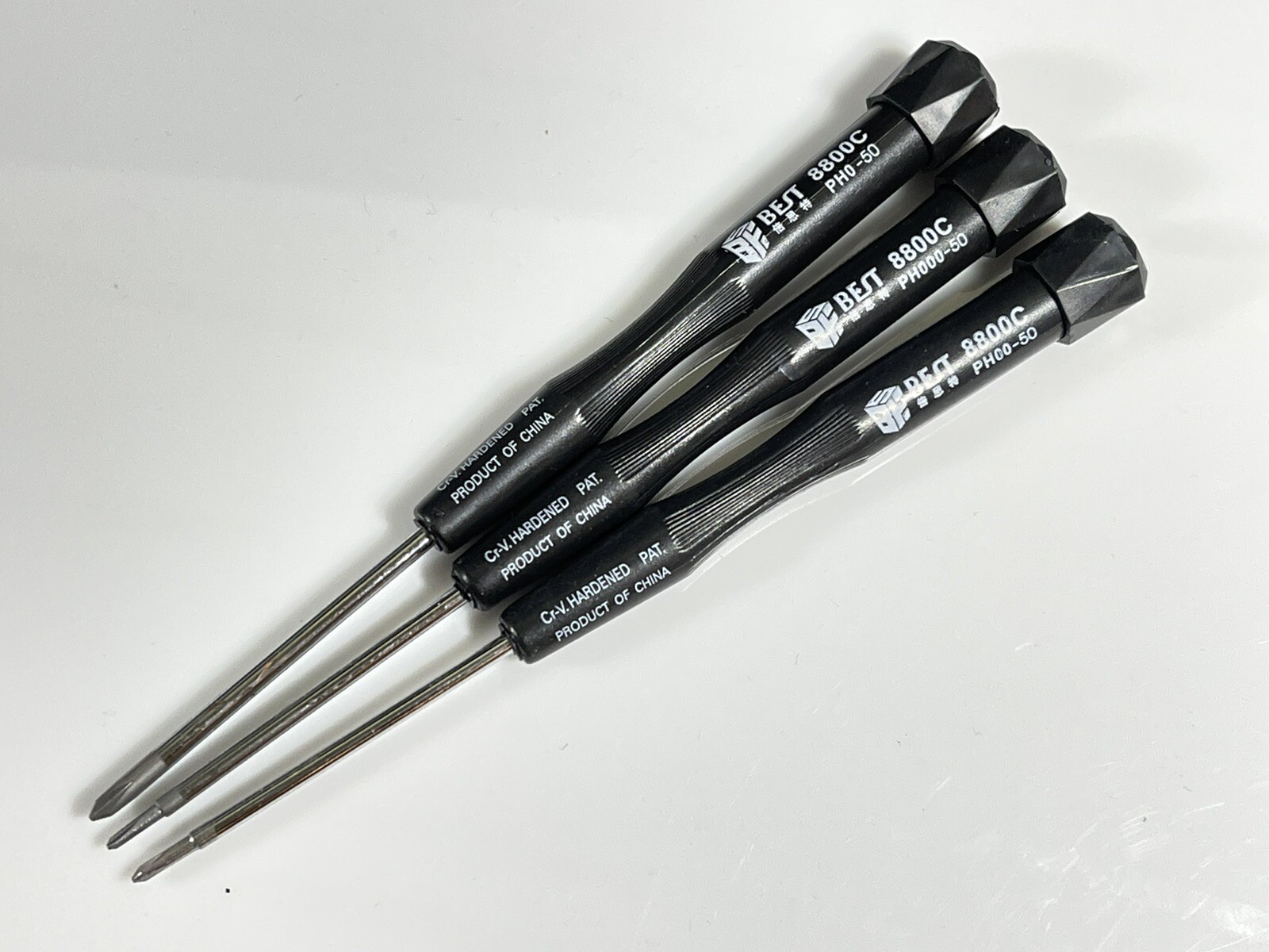 Set Of 3 Screwdrivers PH0 PH00 PH000 With Antislip Plastic Handle ...