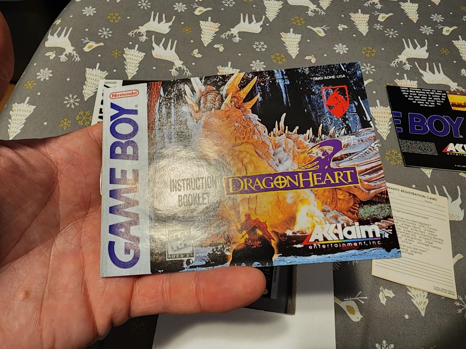 Dragon Heart Dragonheart (Nintendo Gameboy GB) Complete CIB! EX to NEAR ...