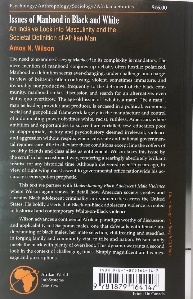 Amos Wilson Book collection, buy any book or all 7 books - your choice ...