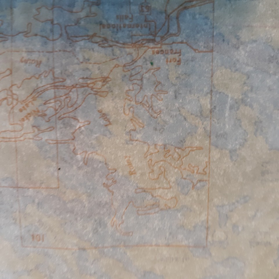 Vintage Lithograph Map of Superior & Quetico Canoe Maps No. 112rs ...