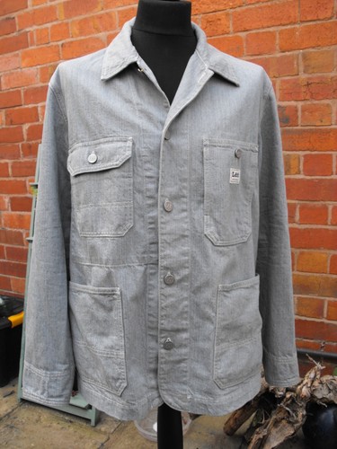 Lee Workwear HBT Engineer /Chore/ Jacket. Size XL. Rockabilly/Americana ...