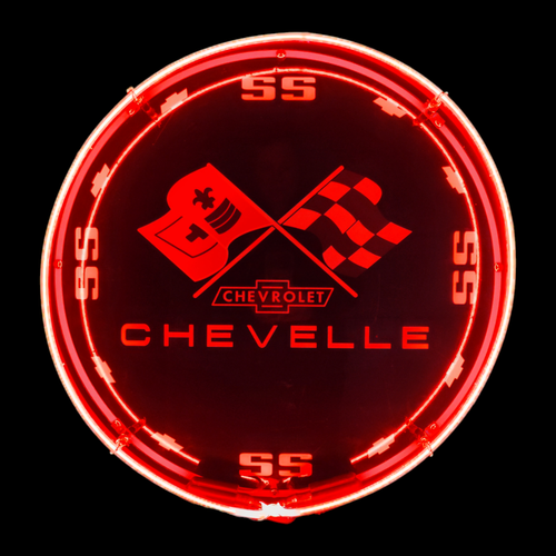 24" Chevrolet Chevelle SS Neon Sign / Chevy Signs Garage Man Cave Mens ...