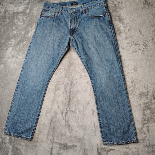 Polo Ralph Lauren Jeans Mens 36x30 Fit 37x30 Blue Denim Hampton Relaxed ...