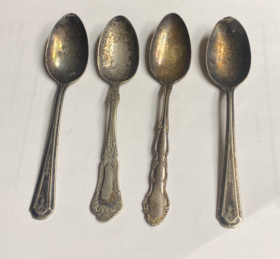 Lot of 4 Vintage Spoons 1881 Rogers Simeon l & George h Rogers Company ...
