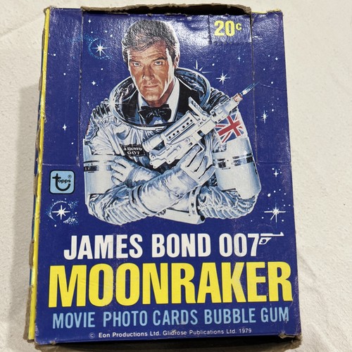 1979 Topps James Bond Moonraker Movie Photo Trading Card Wax Packs Box ...