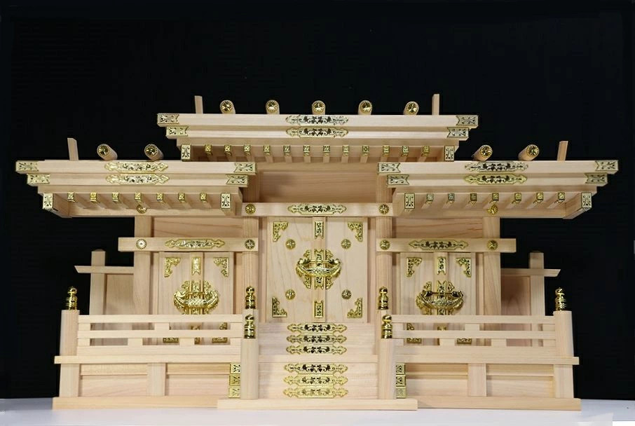 God shelf three shrines individual item different roof types la From ...