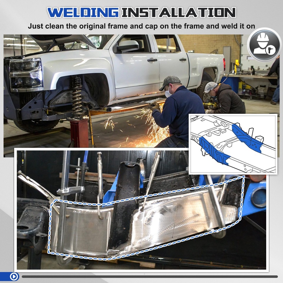 Mid-Rear Frame for 2007-2014 2nd/3rd gen Chevrolet Silverado 1500 Ext ...