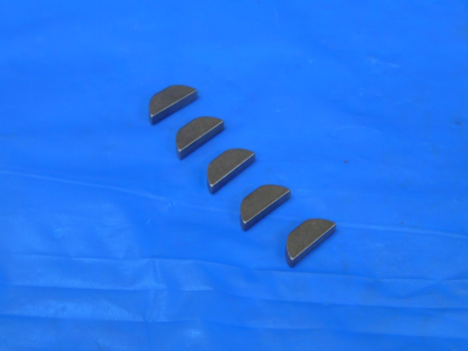 5PC PLAIN STEEL WOODRUFF / HALF-MOON KEYS #6 5/32 x 5/8 .1562" .6250 ...