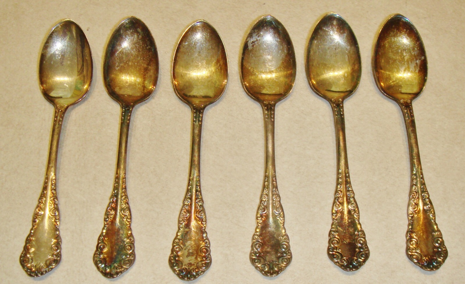 Vintage Teaspoons Small Spoons LOT Set of 6 Flatware - 4.5" | eBay