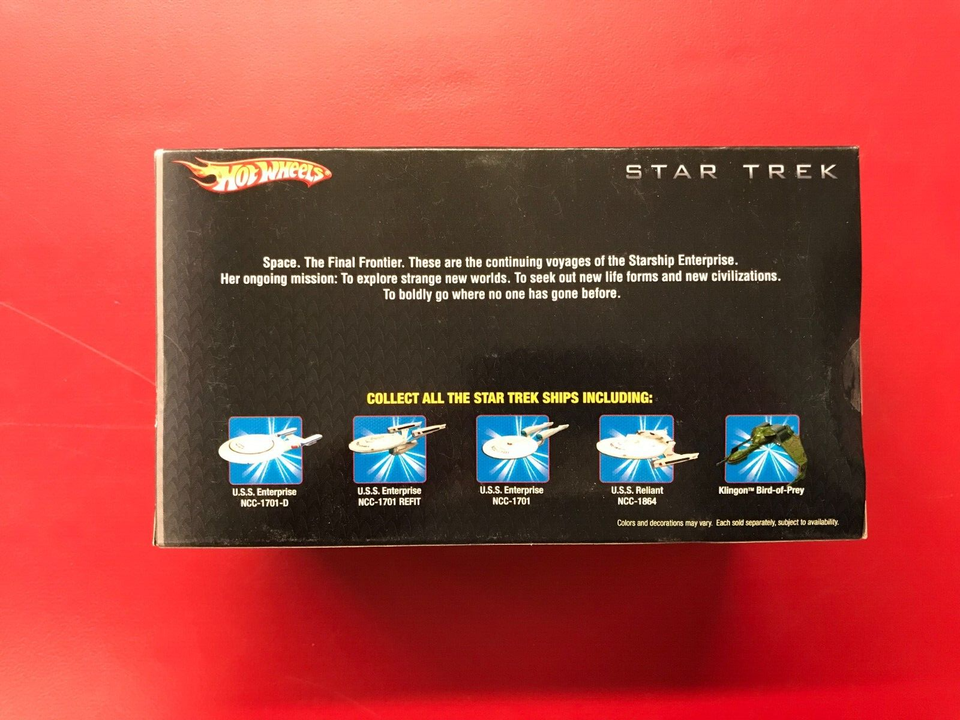 Mattel 2008 Hot Wheels Star Trek Narada Diecast Model Ship (New in Box ...