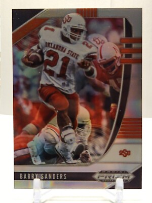 2020 Panini Prizm Draft Picks Barry Sanders Parallel Card # 11 scratch ...