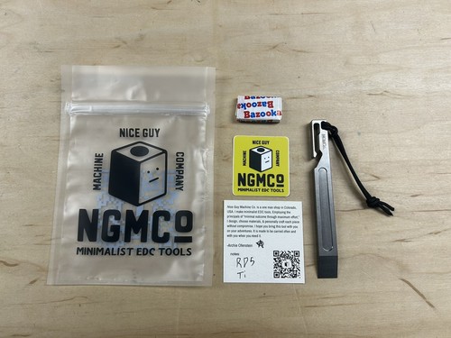 Nice Guy Machine Co. NGMC “Average Sized Raw Dog” Titanium Pry Bar | eBay