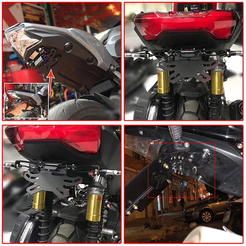 Foldable License Plate Holder For Yamaha YZF R1 R1S R1M R3 R6 R15 R25 ...