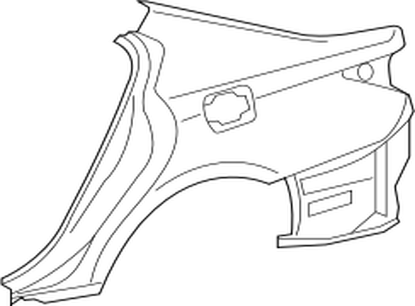 61612-30A60 Toyota Panel, quarter, lh 6161230A60, New Genuine OEM Part ...