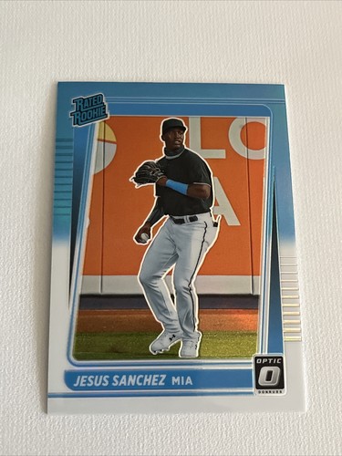 2021 Donruss Optic Carolina Blue & White Jesus Sanchez Rated Rookie #86 ...