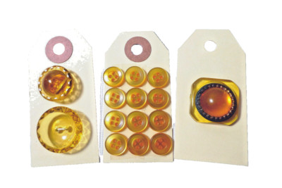 Assorted Golden Yellow/Orange/Amber BUTTONS Vintage & New | eBay