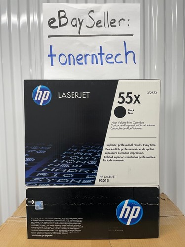 HP 55X CE255X BLACK HIGH YIELD CAPACITY TONER - NEW IN SEALED BOX | eBay