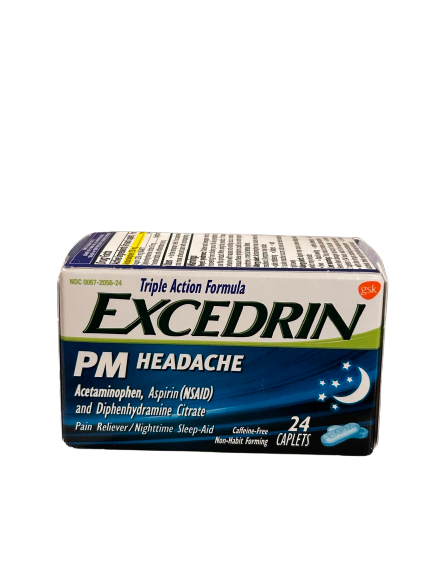 Excedrin PM Headache Caplets - 24 Count for sale online | eBay