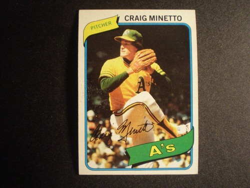 1980 Topps Baseball A's Craig Minetto Card # 494 | eBay