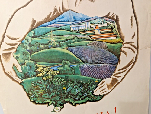 Protect nature! Green Communist Party of Alma-Ata 1976 vintage Poster ...