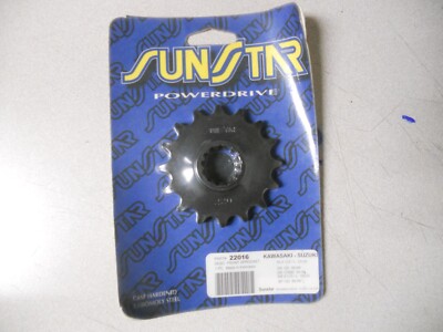 NOS Sunstar 16T Front Sprocket Fits: Suzuki 86-96 DR125 86-88 SP125 ...