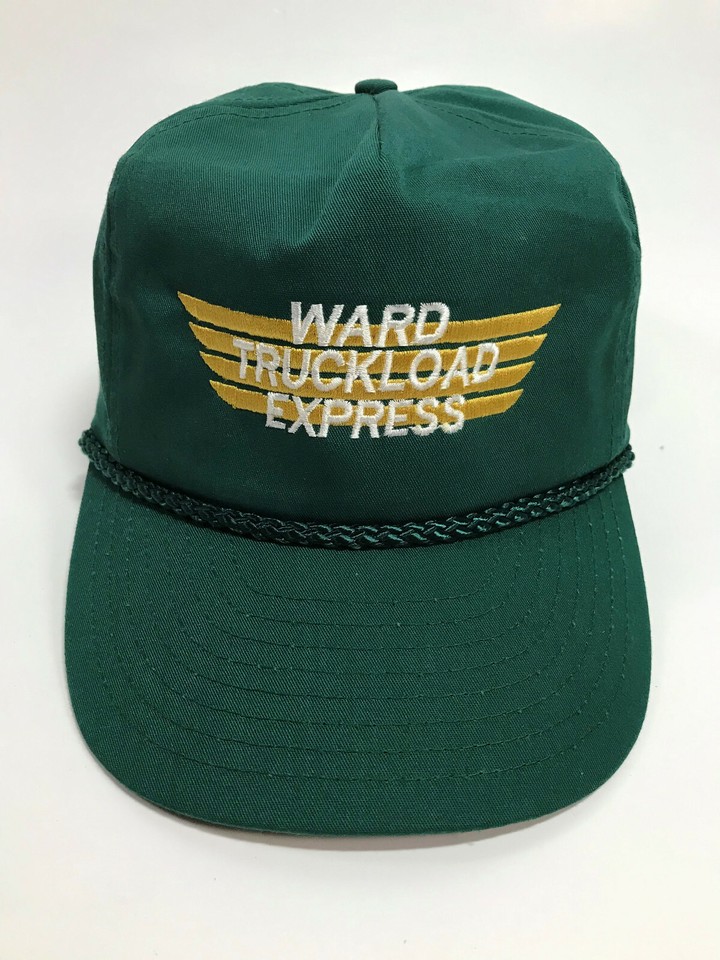Vintage Ward Truckload Express Green Freight Snapback Baseball Hat Cap ...