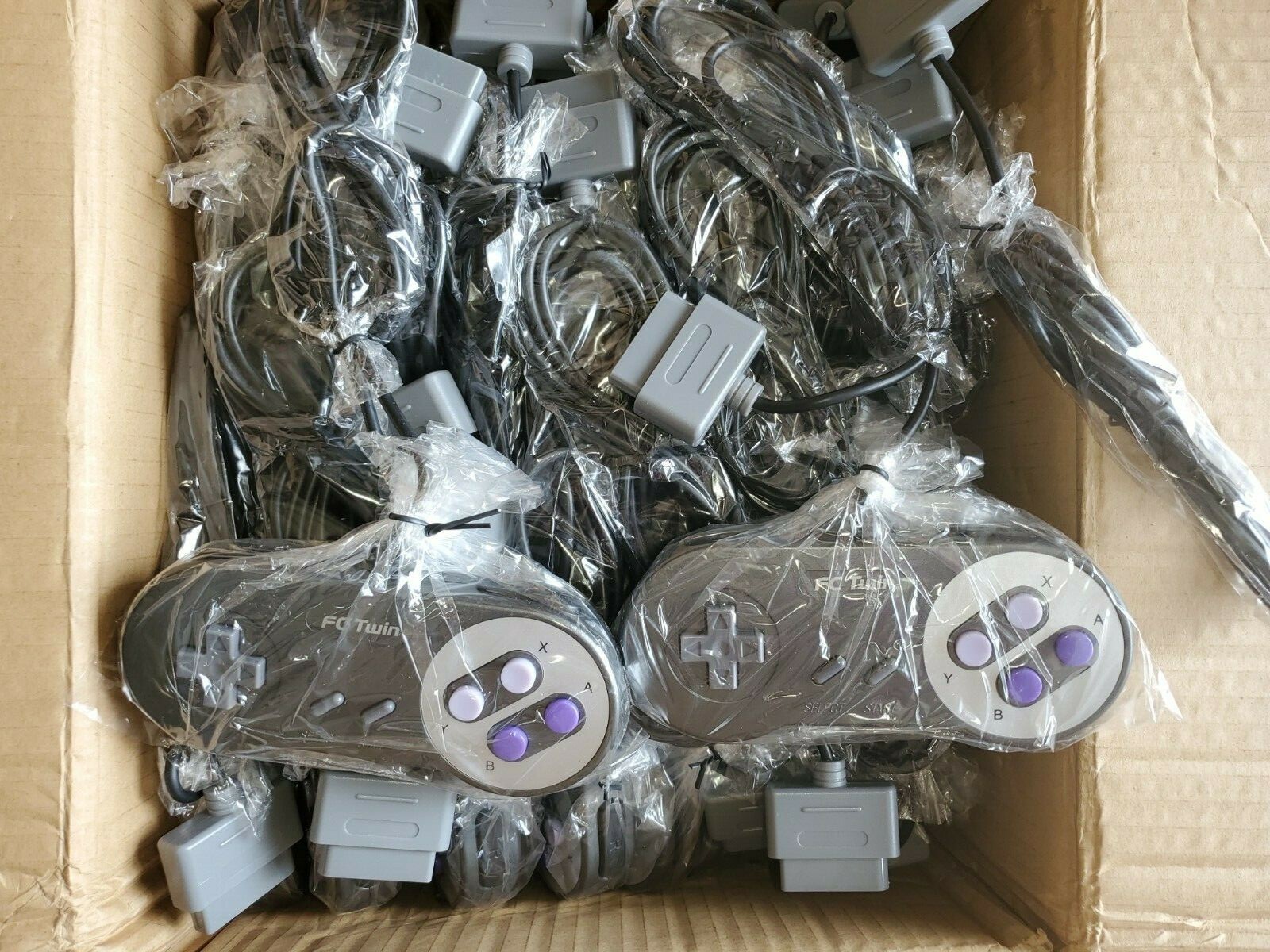 12 LOT of NEW Black Original YOBO FC TWIN OR SNES SUPER NINTENDO ...