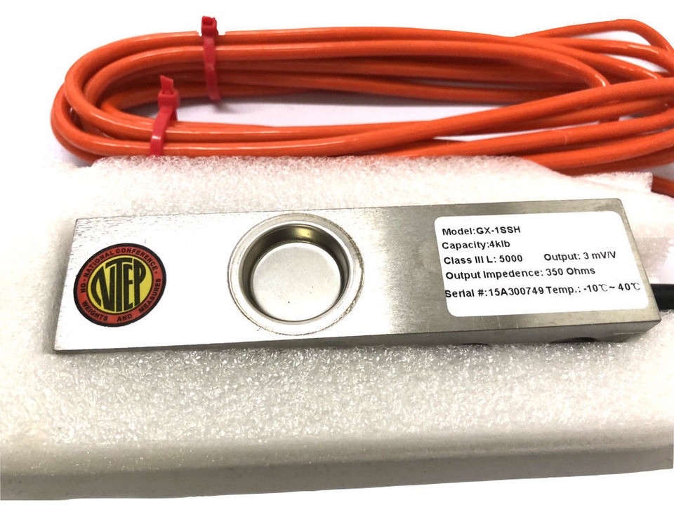 GX-1-SSH-4k Package of 4 Shear Beam Load Cell Stainless Steel,Seald ...