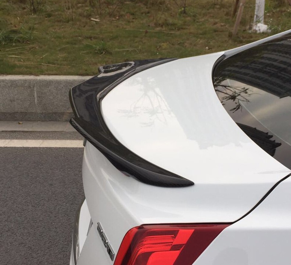 Real Carbon Fiber Rear Roof Trunk Spoiler Wing Fit For Cadillac ATS ...