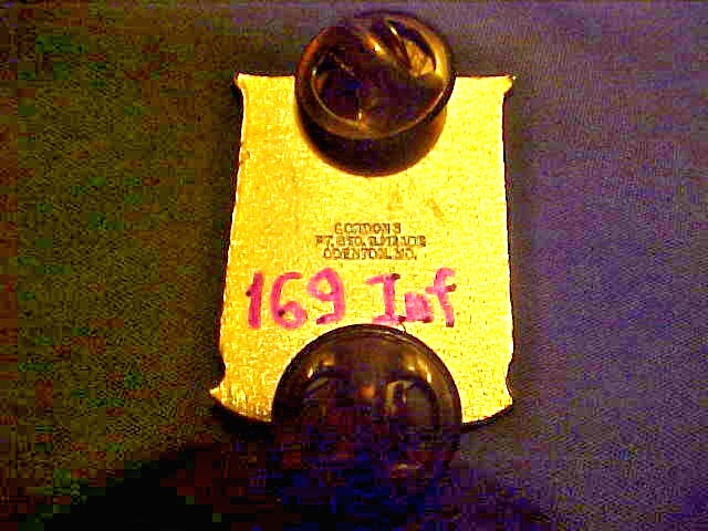 US Military 169th Infantry DI DUI Pin Crest Medal Badge Clutchback ...