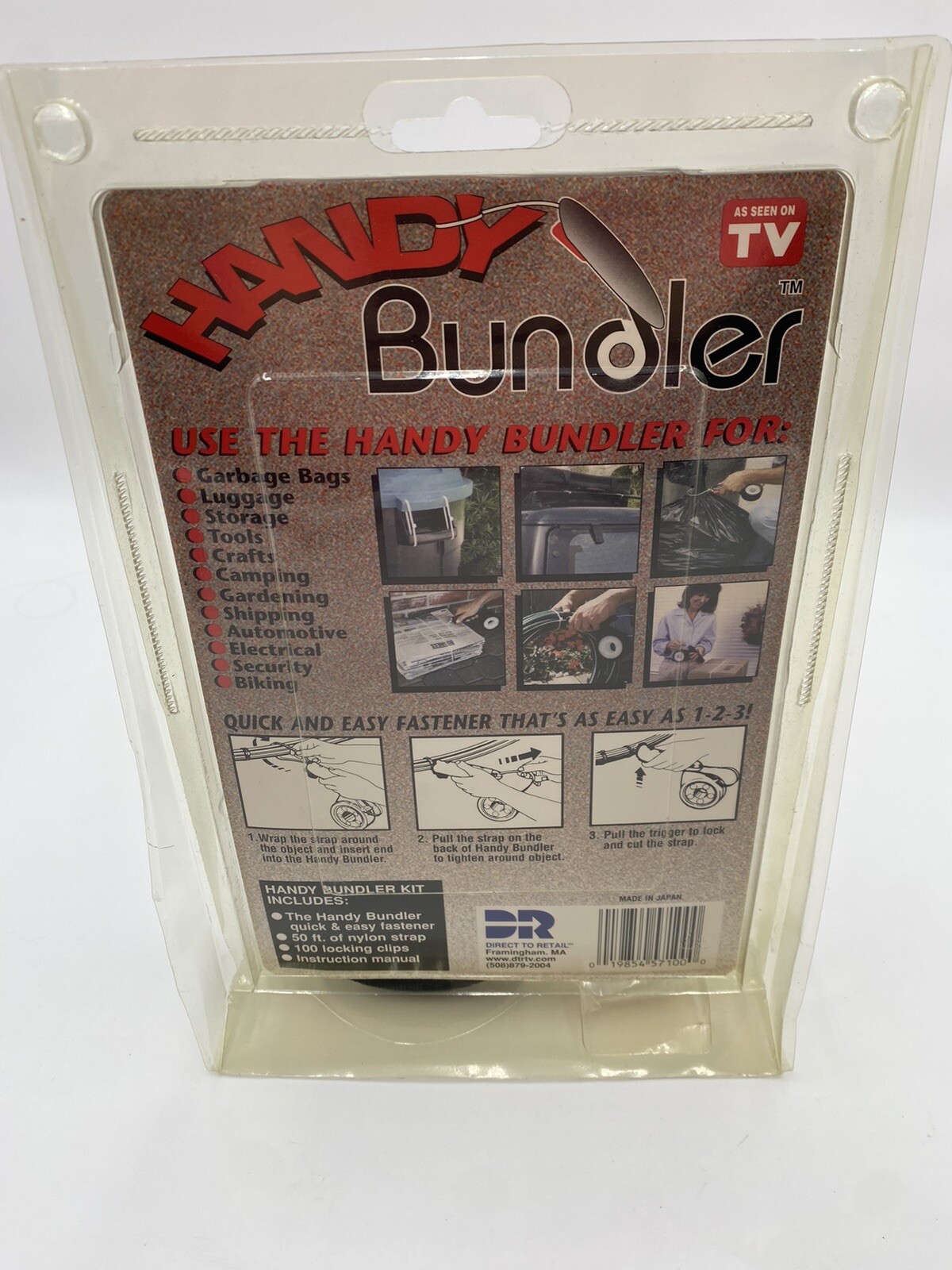 Handy Bundler As Seen On TV Tie wrap Dispenser Kit New | eBay