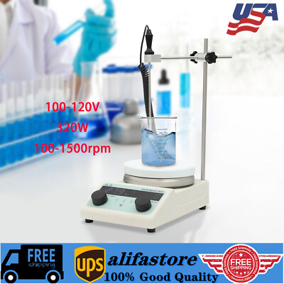 Tabletop Electric Magnetic Stirrer Lab Stir Mixer Stirrer Plate 100 ...