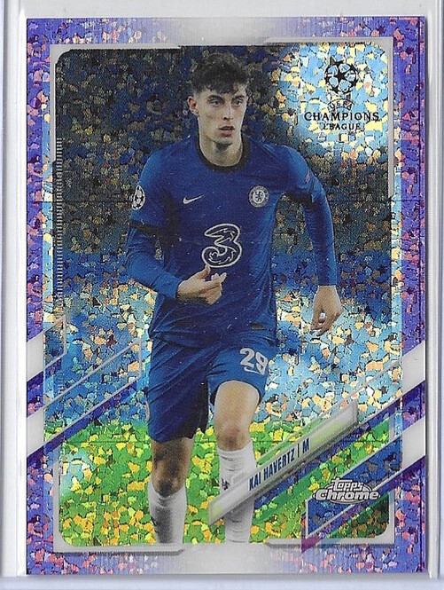 2020-21 Topps Chrome UEFA KAI HAVERTZ MINI PURPLE DIAMOND /250 CHELSEA ...
