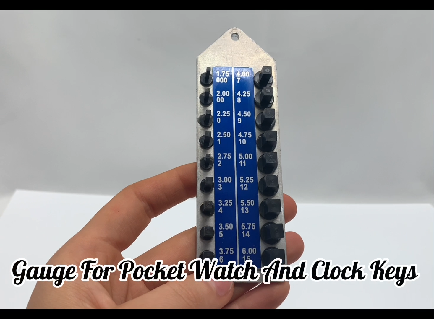 Clock Keys Gauge Winder Measurement with Nos & mm 18 Sizes tool | eBay