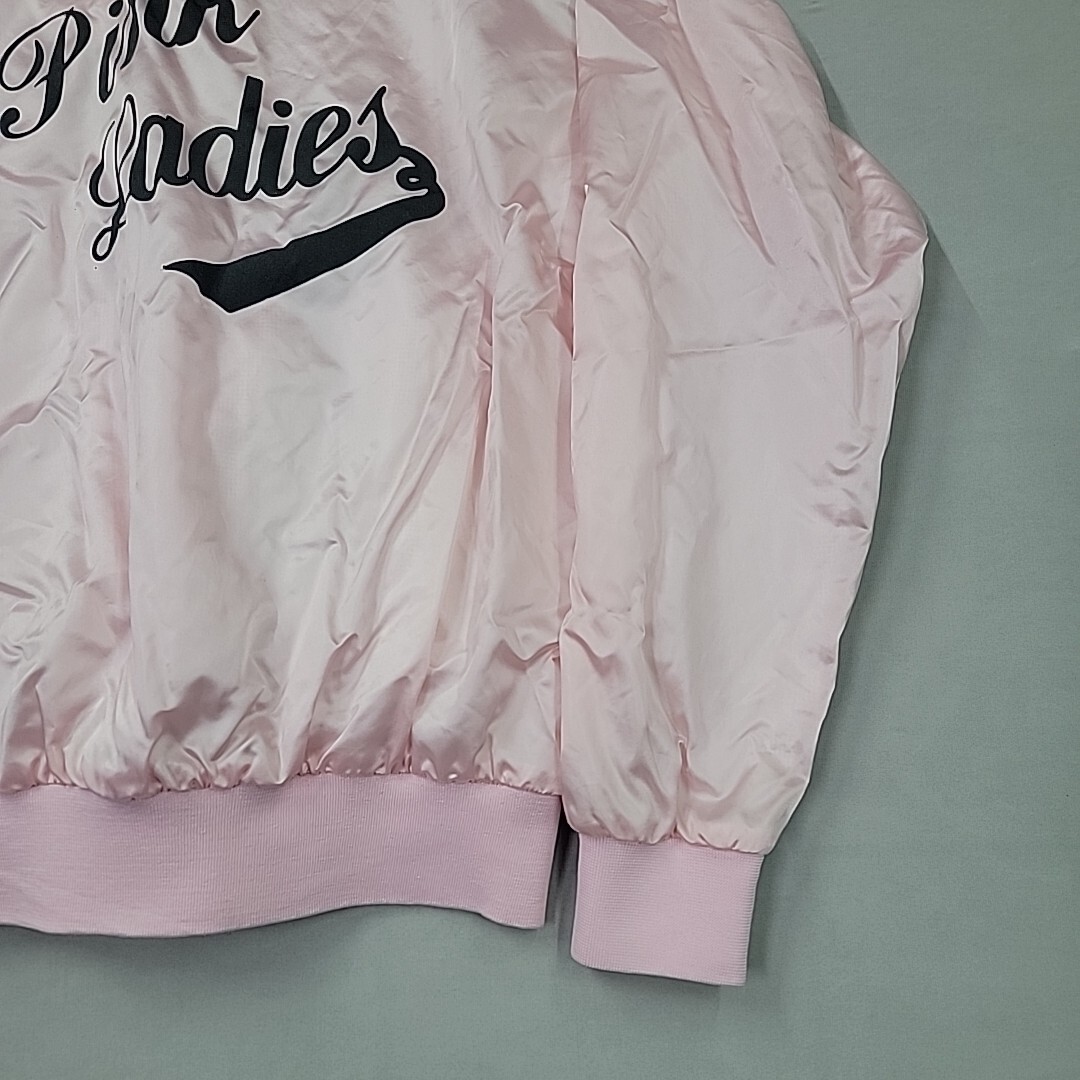 Vintage Grease Charades Pink Ladies Satin Jacket Size… - Gem