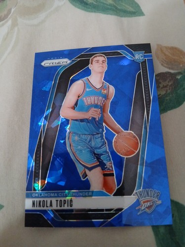 Nikola Topic 2024-25 Panini Prizm Blue Ice 54/125 RC Rookie #230 OKC ...