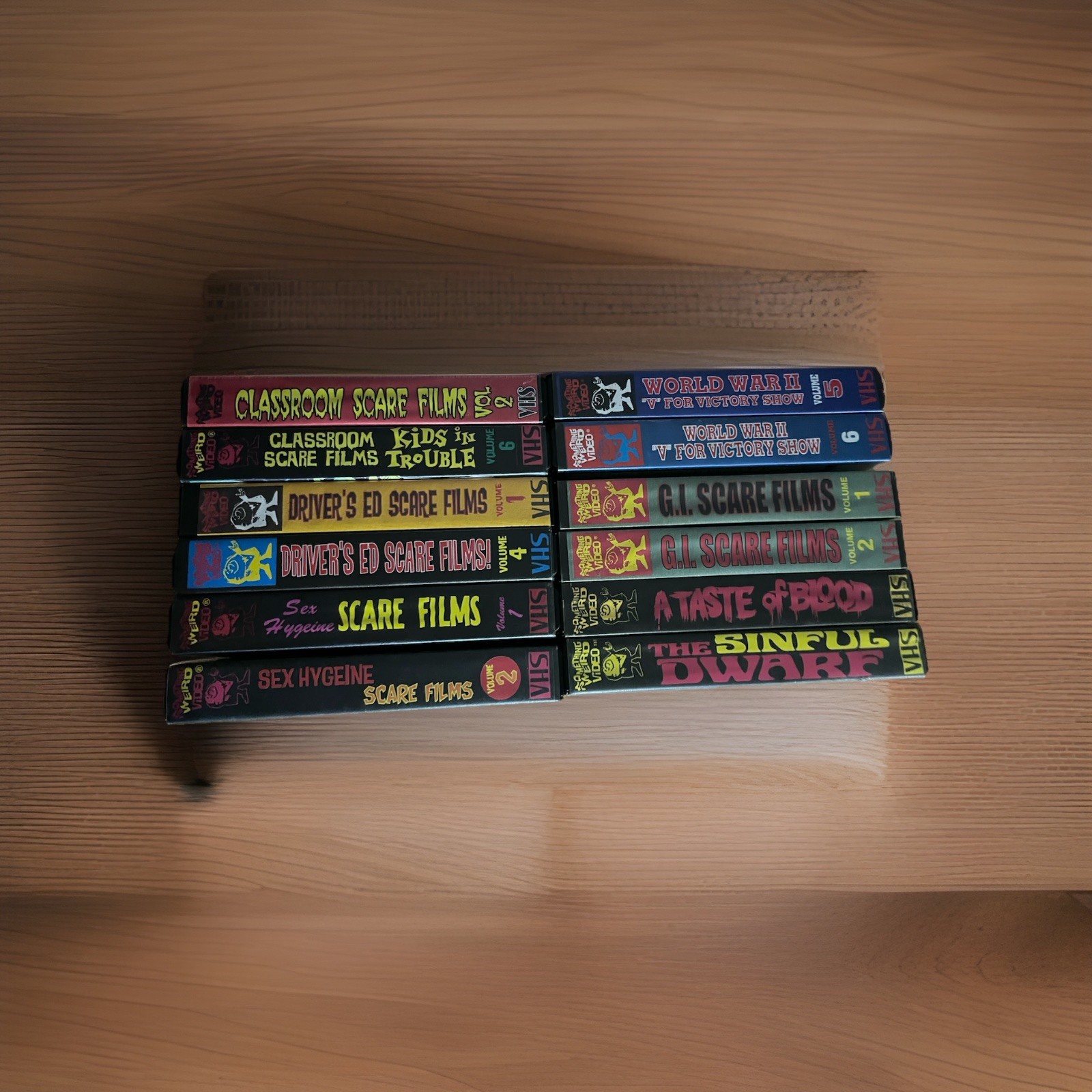 Something Weird Video - Lot Of 12 VHS Tapes Rare Scare Films Horror ...