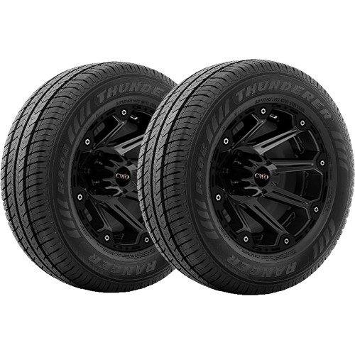 (QTY 2) 225/75R16C Thunderer Ranger R402 121R LRE Black Wall Tires | eBay
