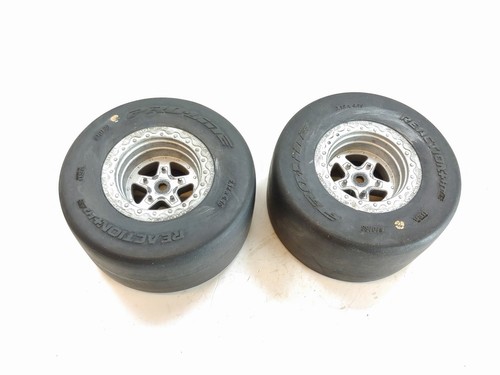 2x Proline Reaction+ HP SC 1/10 Short Course Drag Rear Tires & Wheels ...