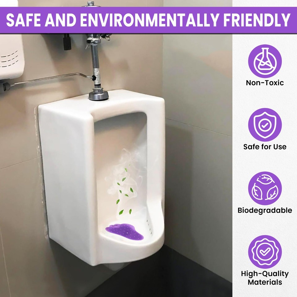 3 - 50 Scented Bathroom Urinal Screens Deodorizing Anti-Splash ...