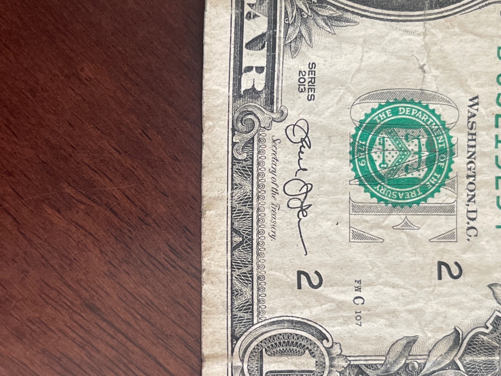 2013 1 dollar bill star note b series rare duplicate serial number | eBay