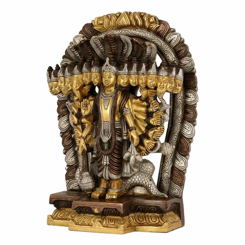 Large Vishnu Krishna Idol Virat Roop Hindu God Statue Brass Sculpture ...