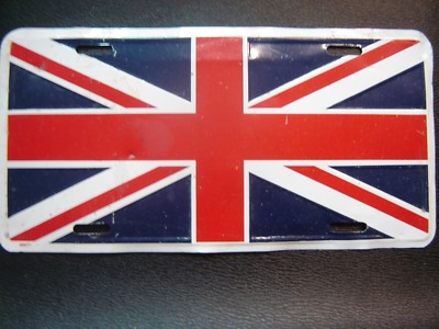 Dekoration UNION JACK BRITISH KFZ-Kennzeichen Nummernschild | eBay.de