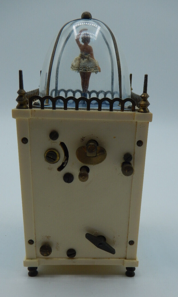 STAIGER Alarm Clock Dancing Ballerina Swiss Thorens Music Box Germany ...