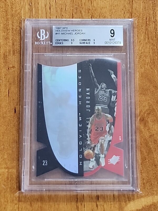97-98 SPx Michael Jordan Holoview Heros - Michael Jordan Cards 97-98 SPx Michael Jordan Holoview Heros - Michael Jordan Cards