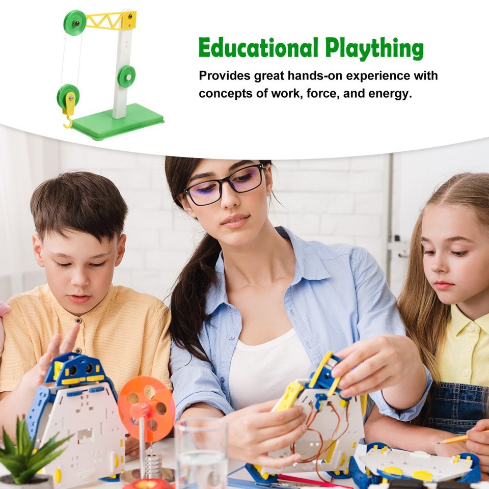 9 PCS Simple Machine Pulley Model Physical Mechanics Teaching Tool ...