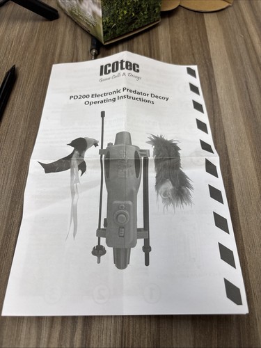 Used ICOtec PD200 Predator Fox Coyote Calling Decoy Hunting Stand Alone ...