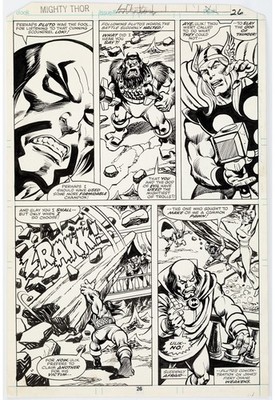 '79 Thor v Pluto & Urik ORIGINAL ART Alan Kupperberg Pablo Marcos ...